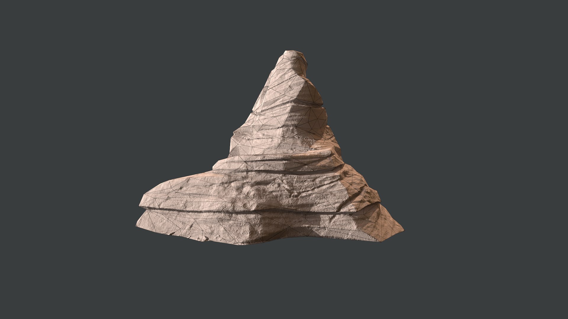 3D Red Rock Sandstone 3 Model - TurboSquid 2134570