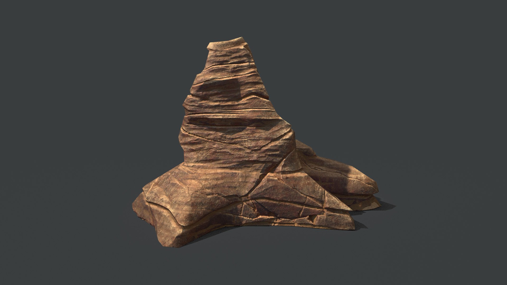 3D Red Rock Sandstone 3 model - TurboSquid 2134570