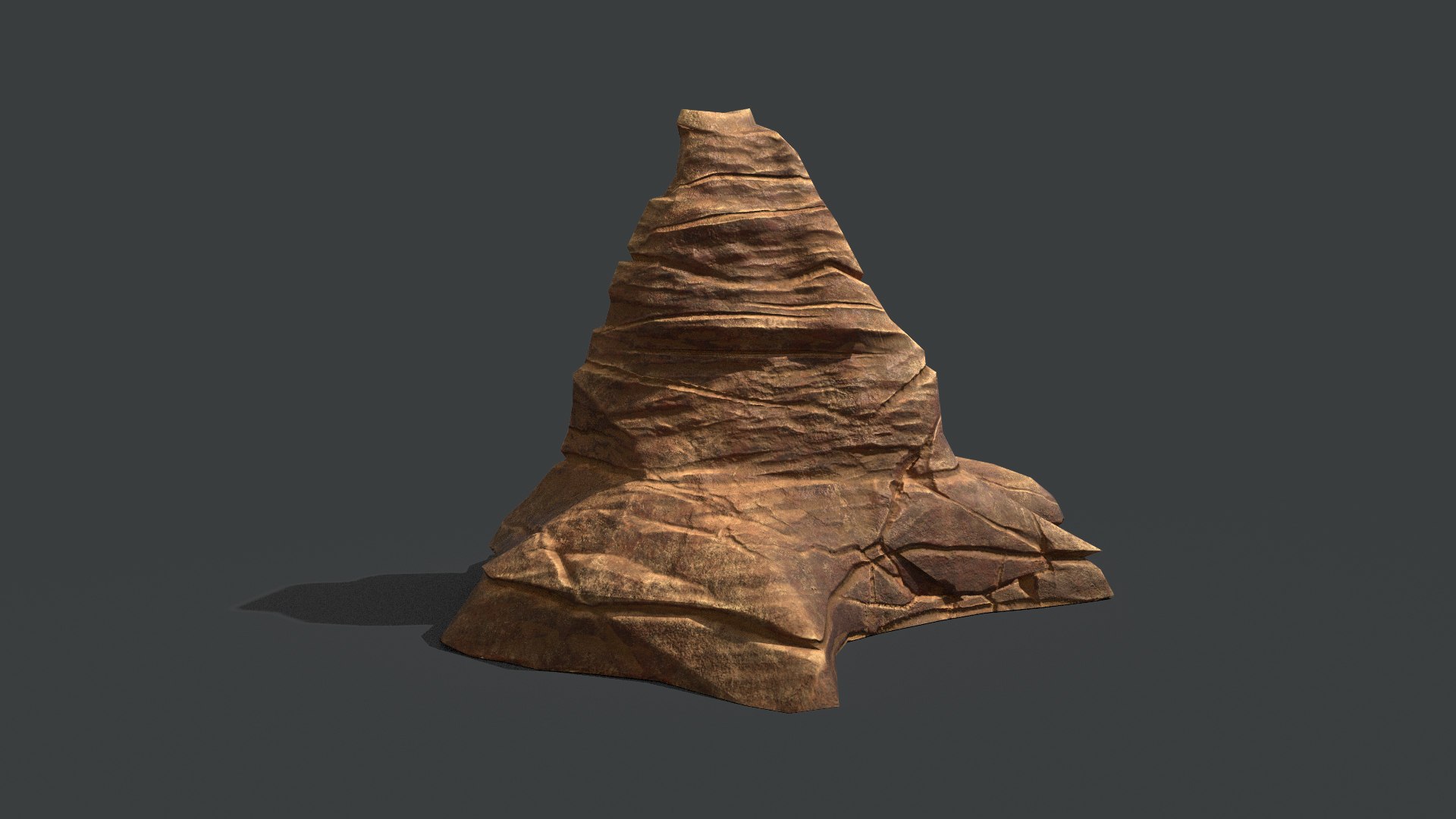 3D Red Rock Sandstone 3 Model - TurboSquid 2134570