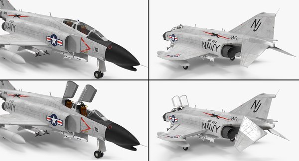 3d f-4 phantom ii navy model