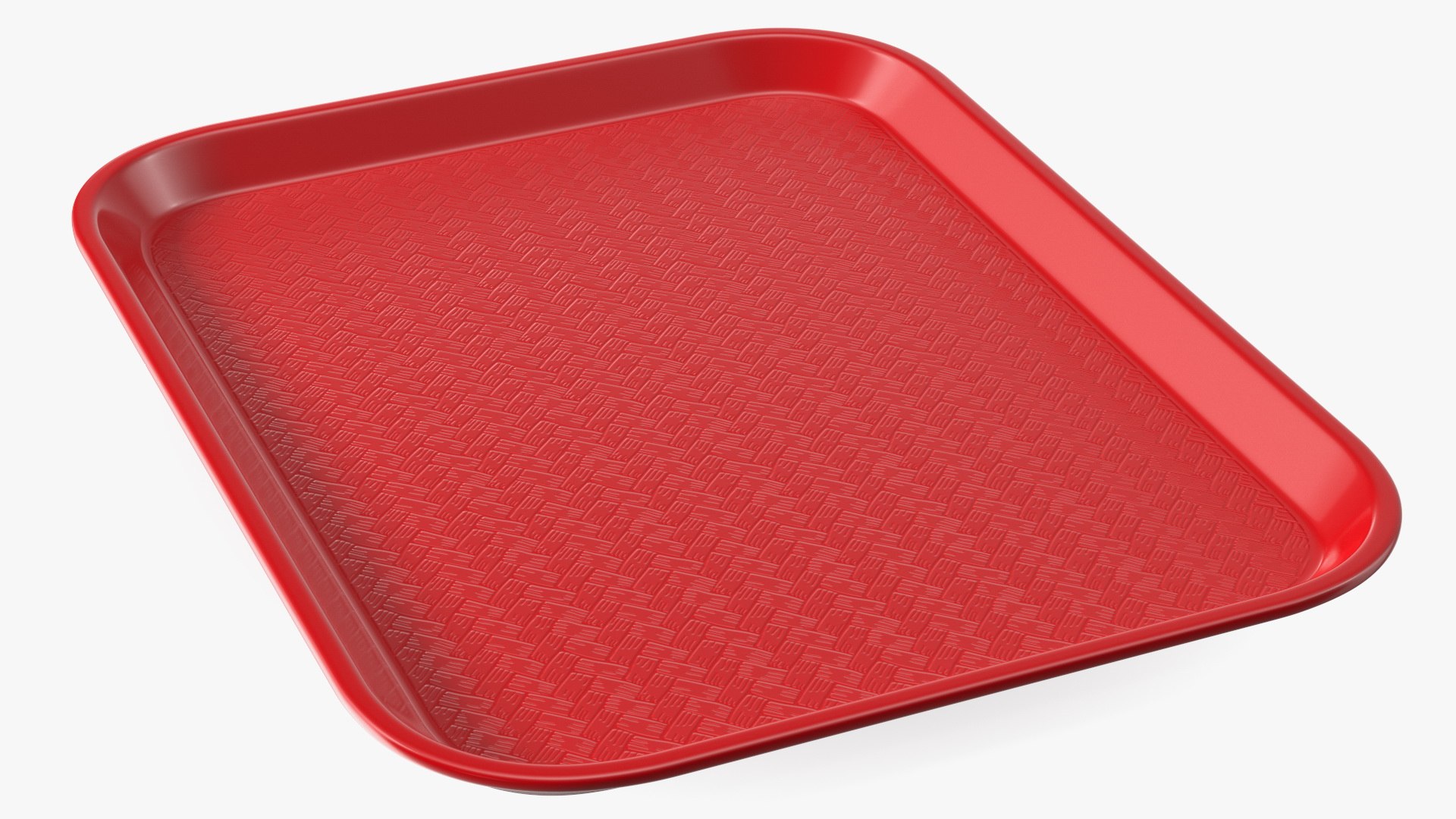 Plastic Fast Food Tray Red 3D - TurboSquid 1950858