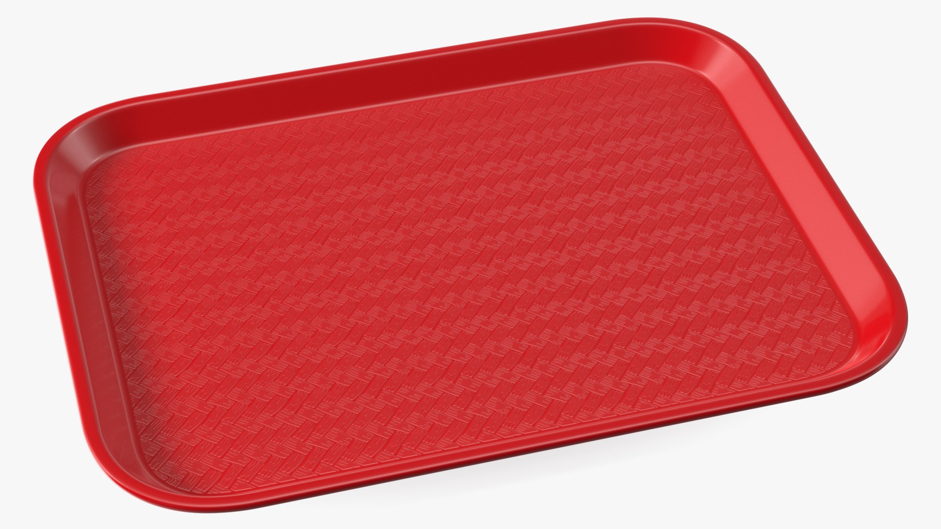 Plastic Fast Food Tray Red 3D - TurboSquid 1950858
