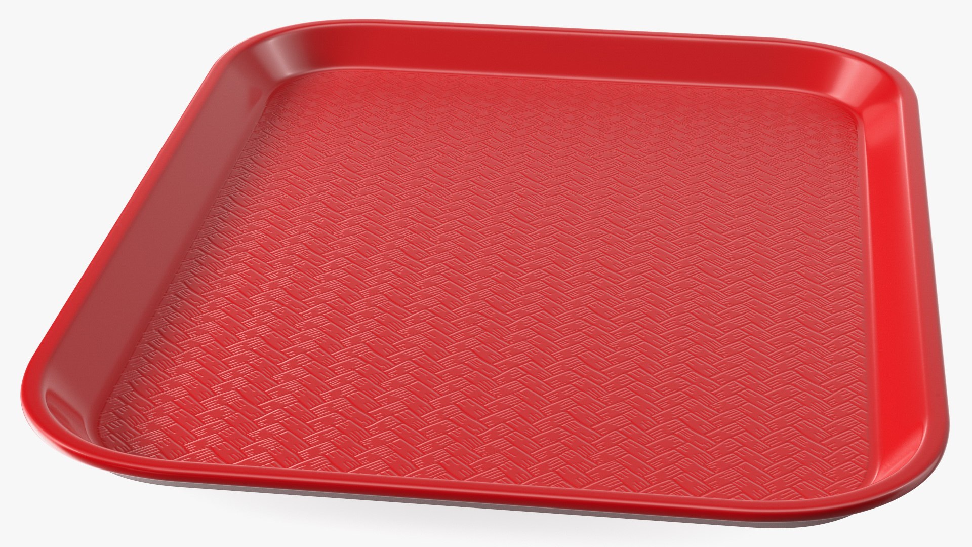 Plastic Fast Food Tray Red 3D - TurboSquid 1950858