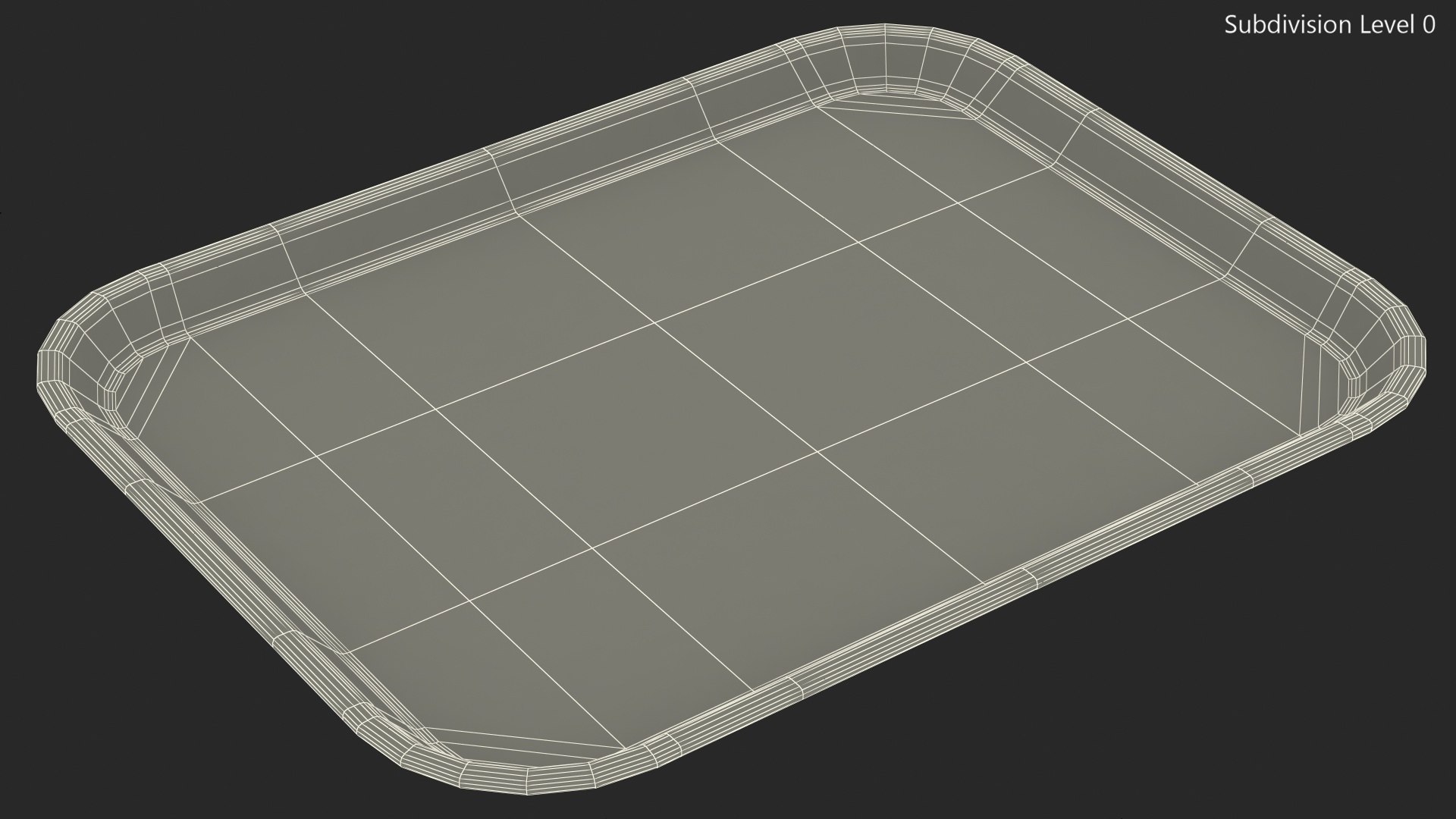 Plastic Fast Food Tray Red 3D - TurboSquid 1950858