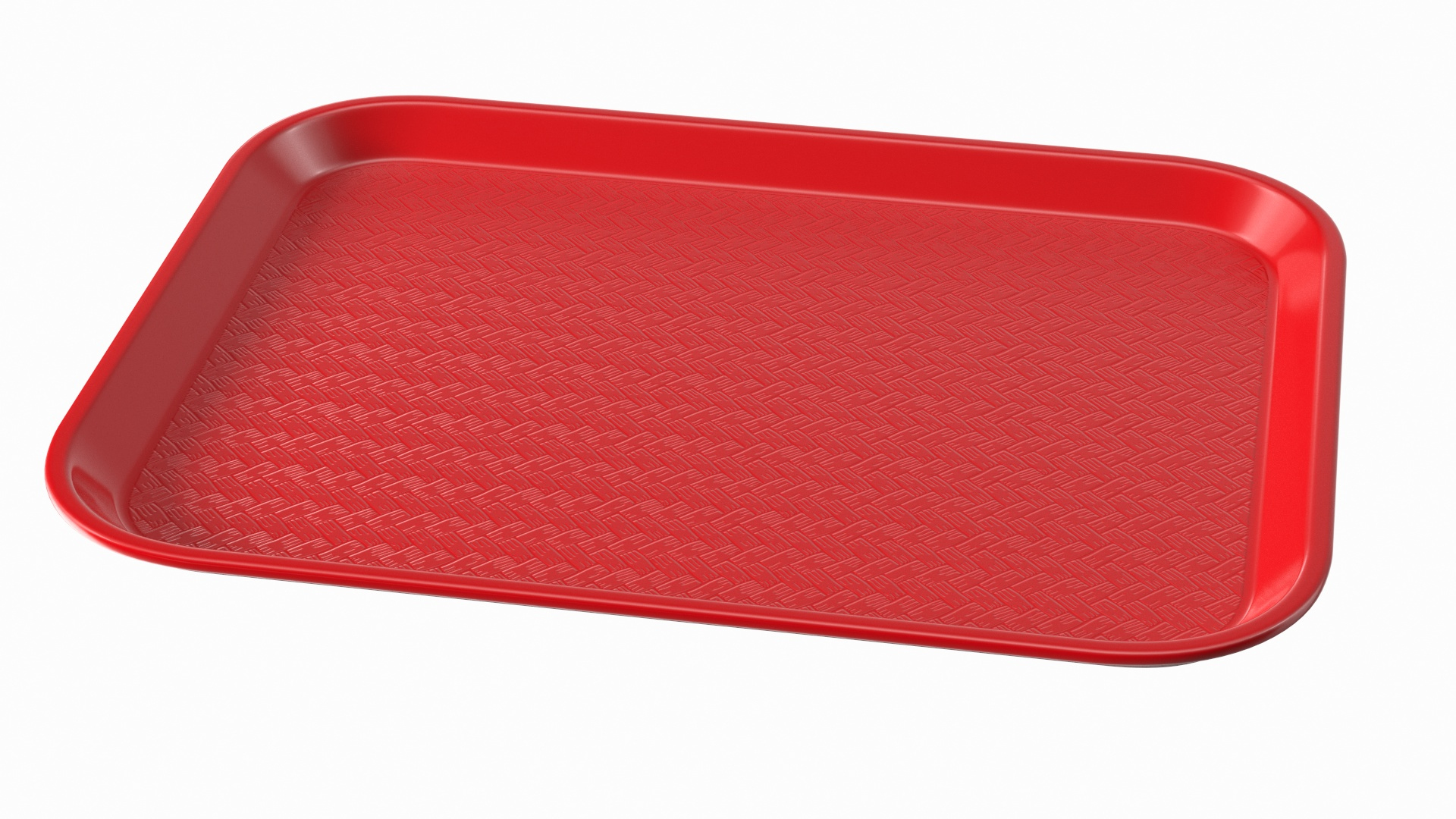 Plastic Fast Food Tray Red 3D - TurboSquid 1950858