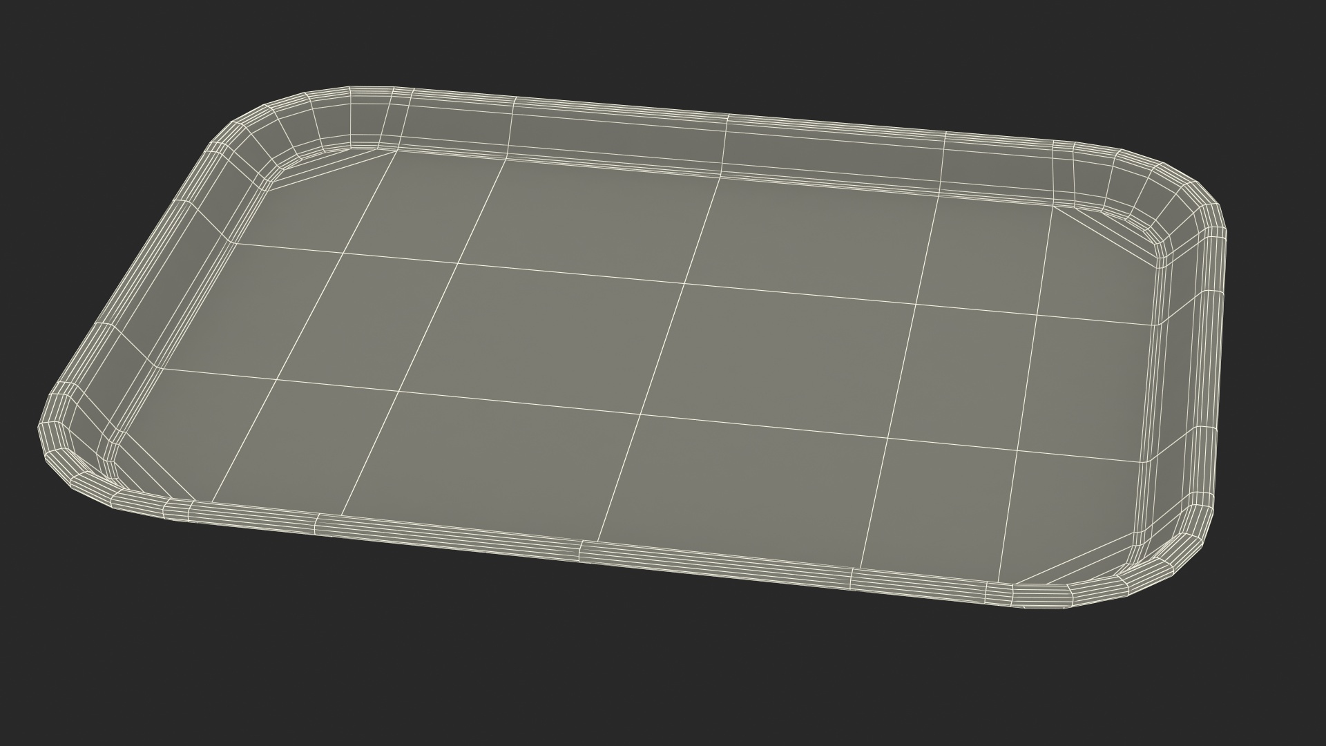 Plastic Fast Food Tray Red 3D - TurboSquid 1950858