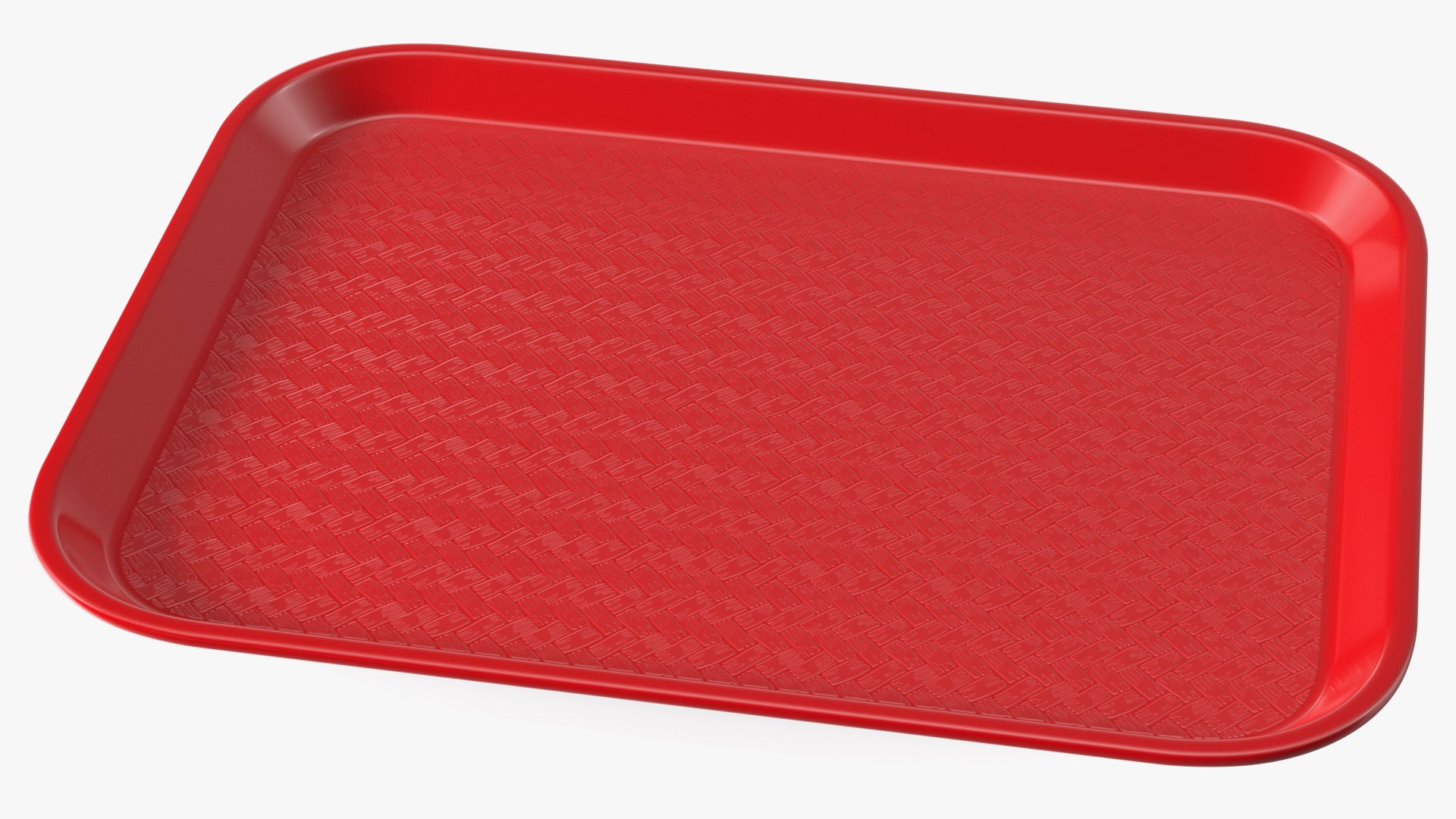 Plastic Fast Food Tray Red 3D - TurboSquid 1950858