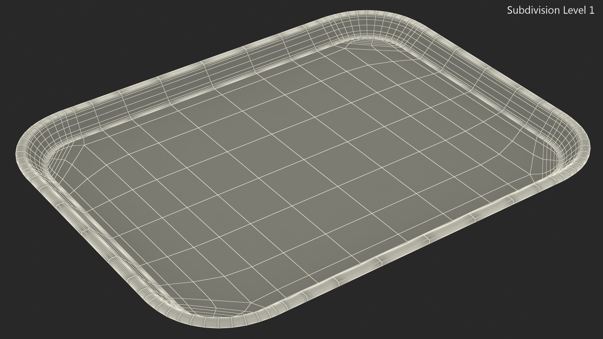 Plastic Fast Food Tray Red 3D - TurboSquid 1950858