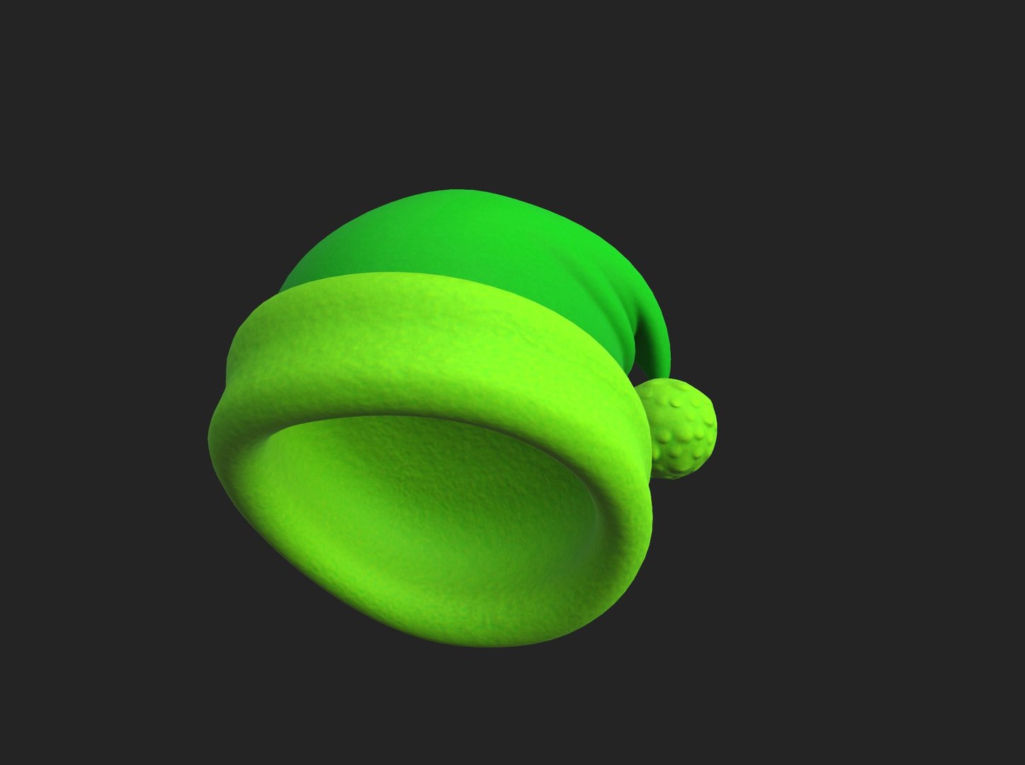 3D Hat055 Green Nightcap Model - TurboSquid 2337676