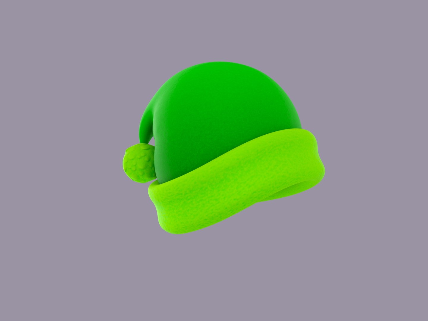 3D Hat055 Green Nightcap Model - TurboSquid 2337676