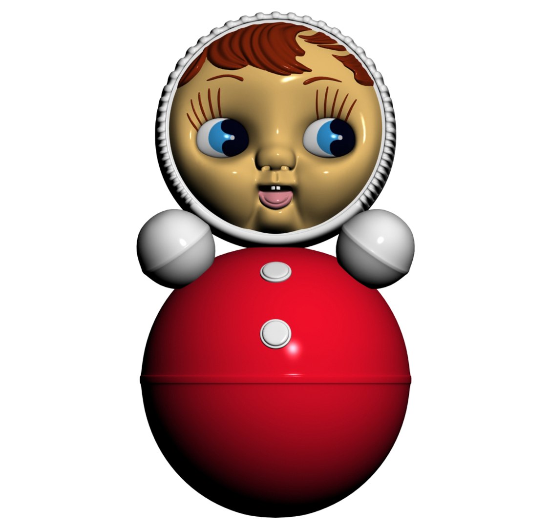 3d Roly-poly Toy Model