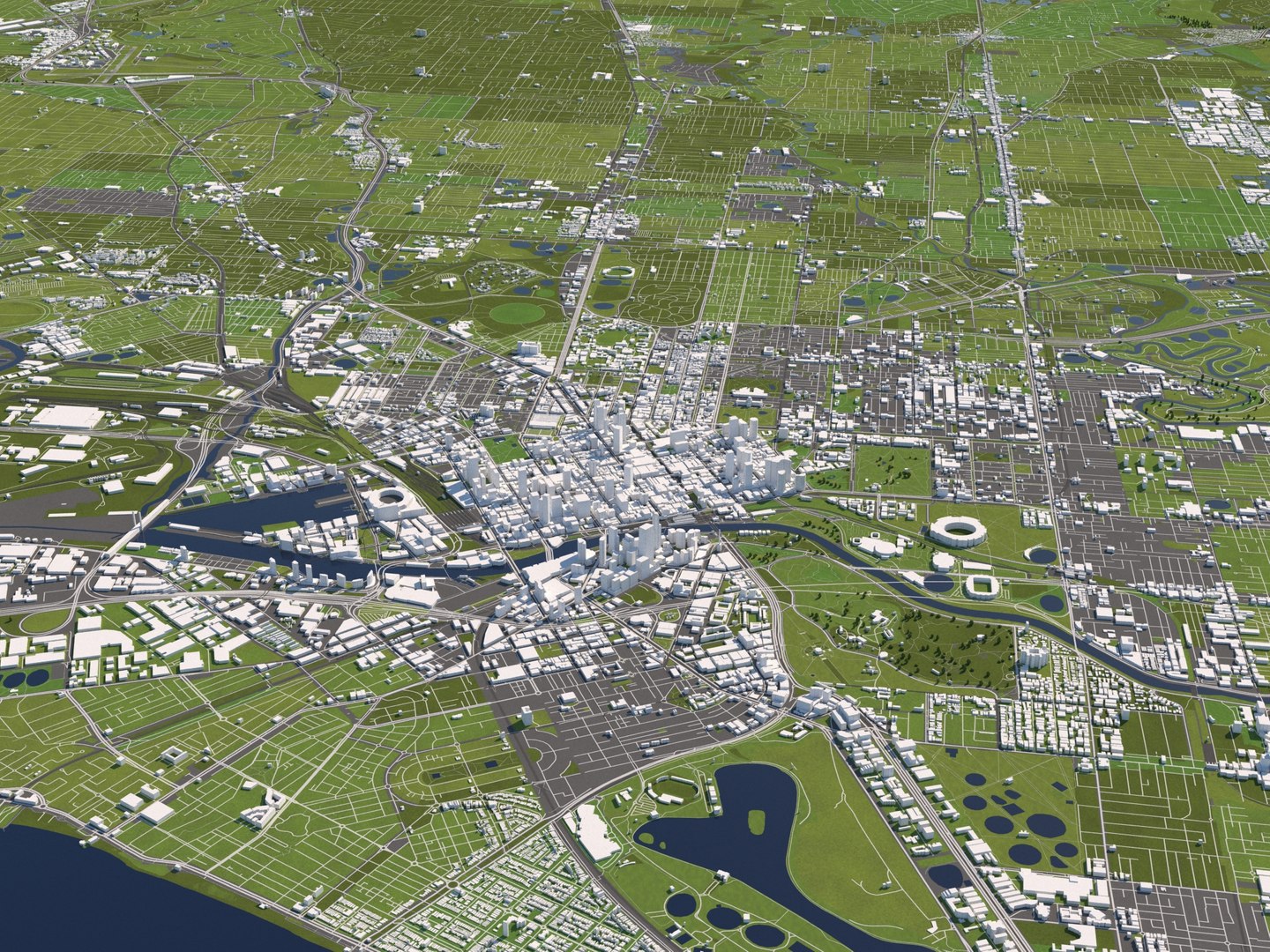 3D Buildings Houses Maps Model - TurboSquid 1608382