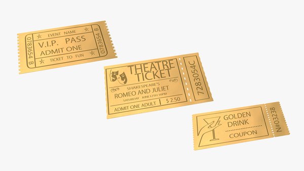 Ticket 3D Models for Download | TurboSquid