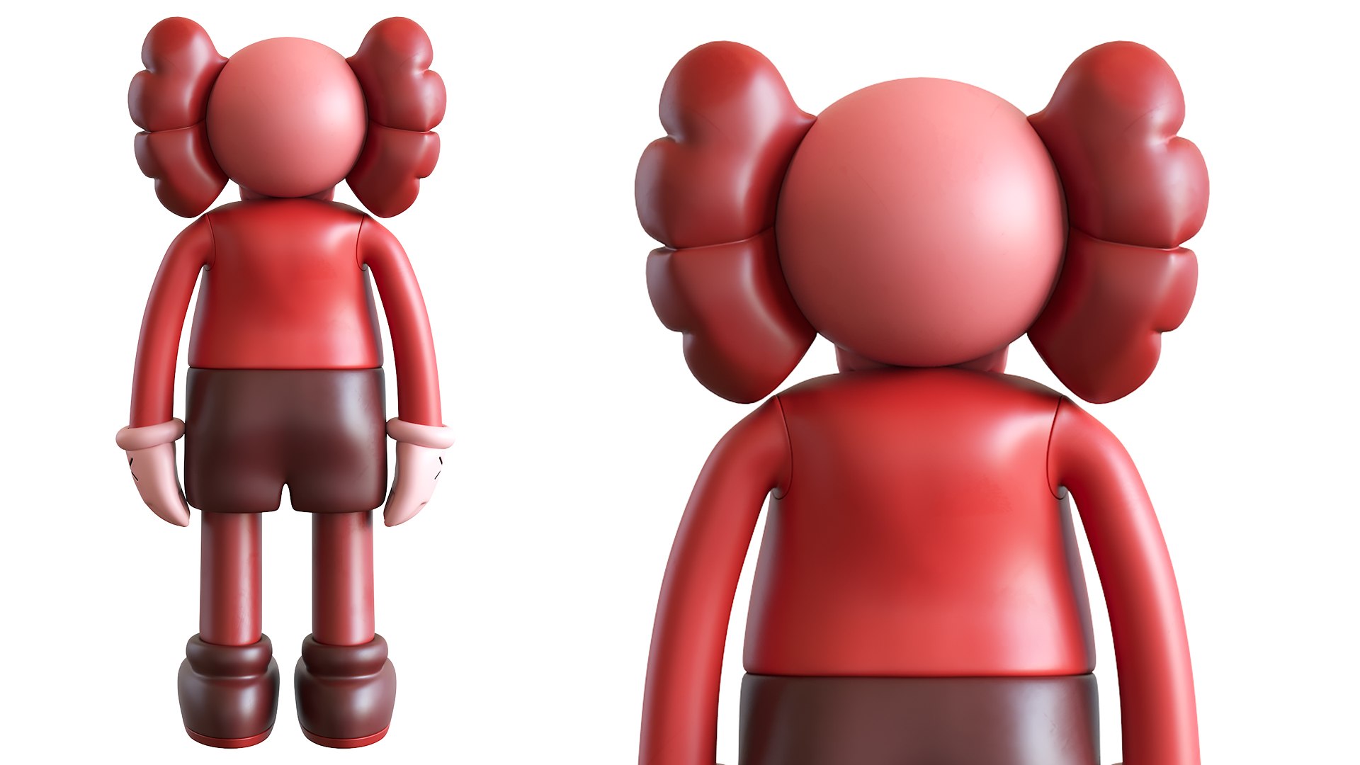 3D Kaws Red Blush Companion 20162013 - TurboSquid 1888531