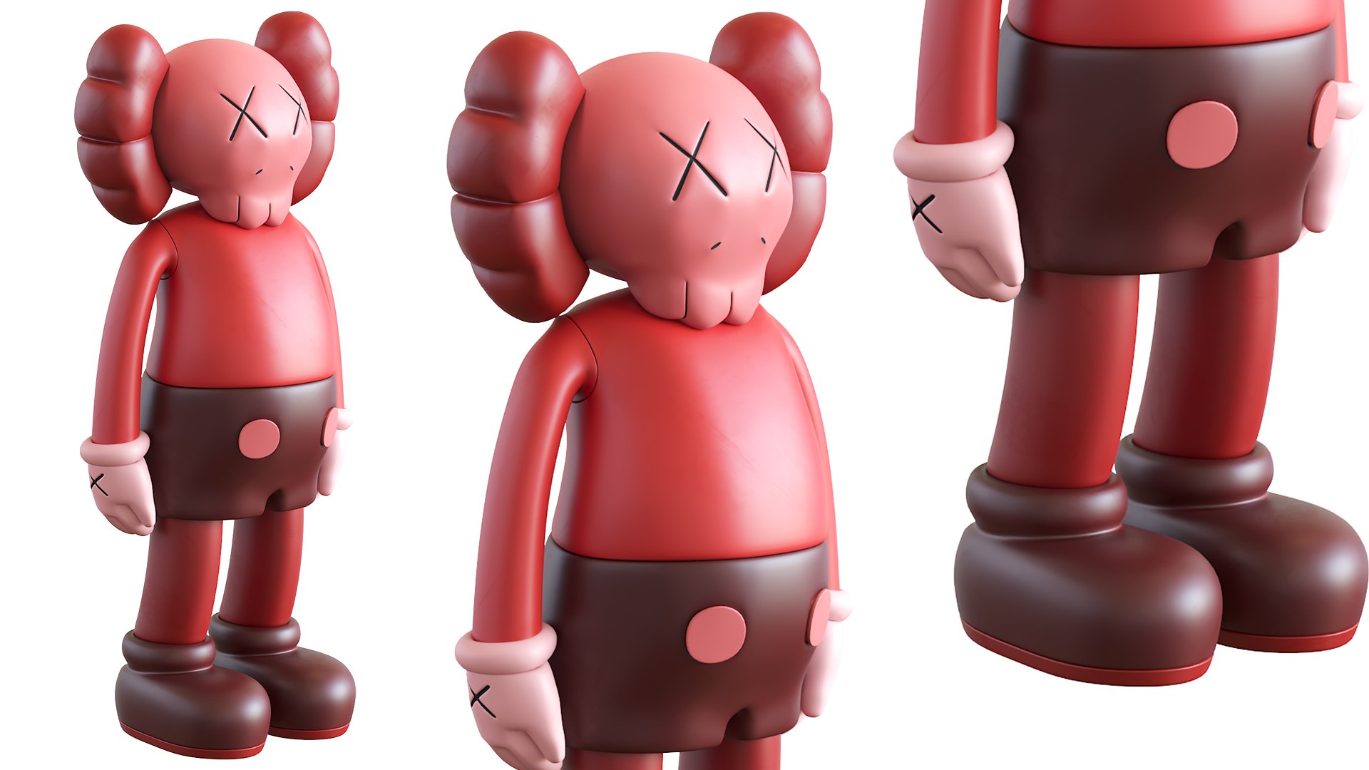 3D Kaws Red Blush Companion 20162013 - TurboSquid 1888531