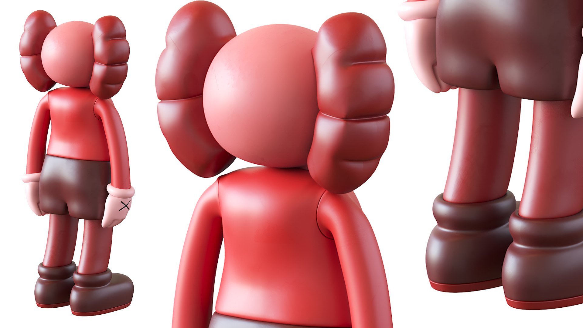 3D Kaws Red Blush Companion 20162013 - TurboSquid 1888531
