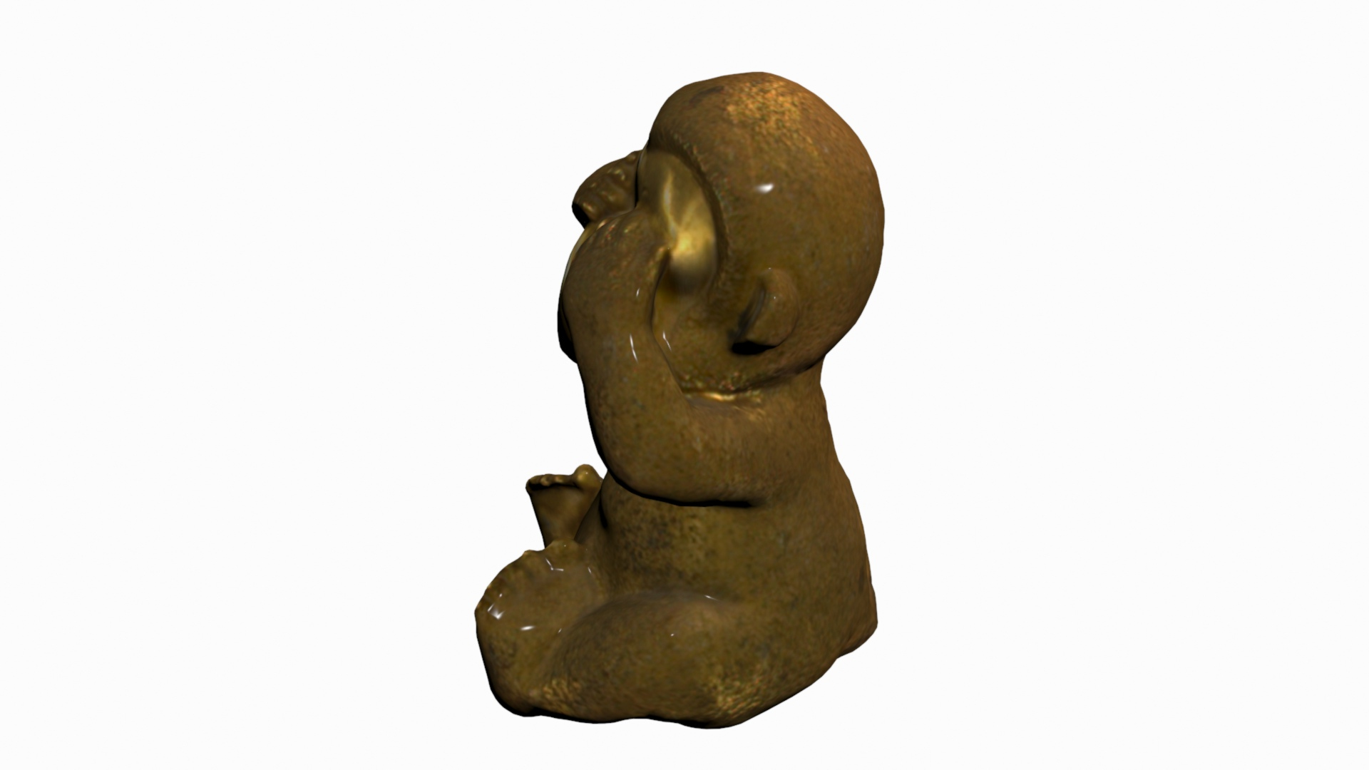 3D metal monkey - TurboSquid 1622462