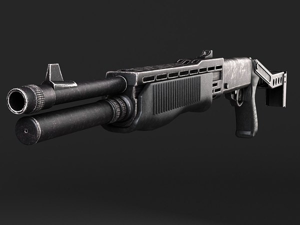 12 gun spas-12 3d model