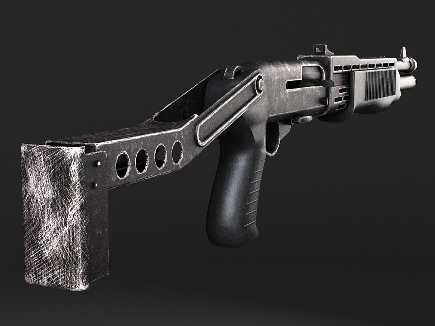 12 gun spas-12 3d model