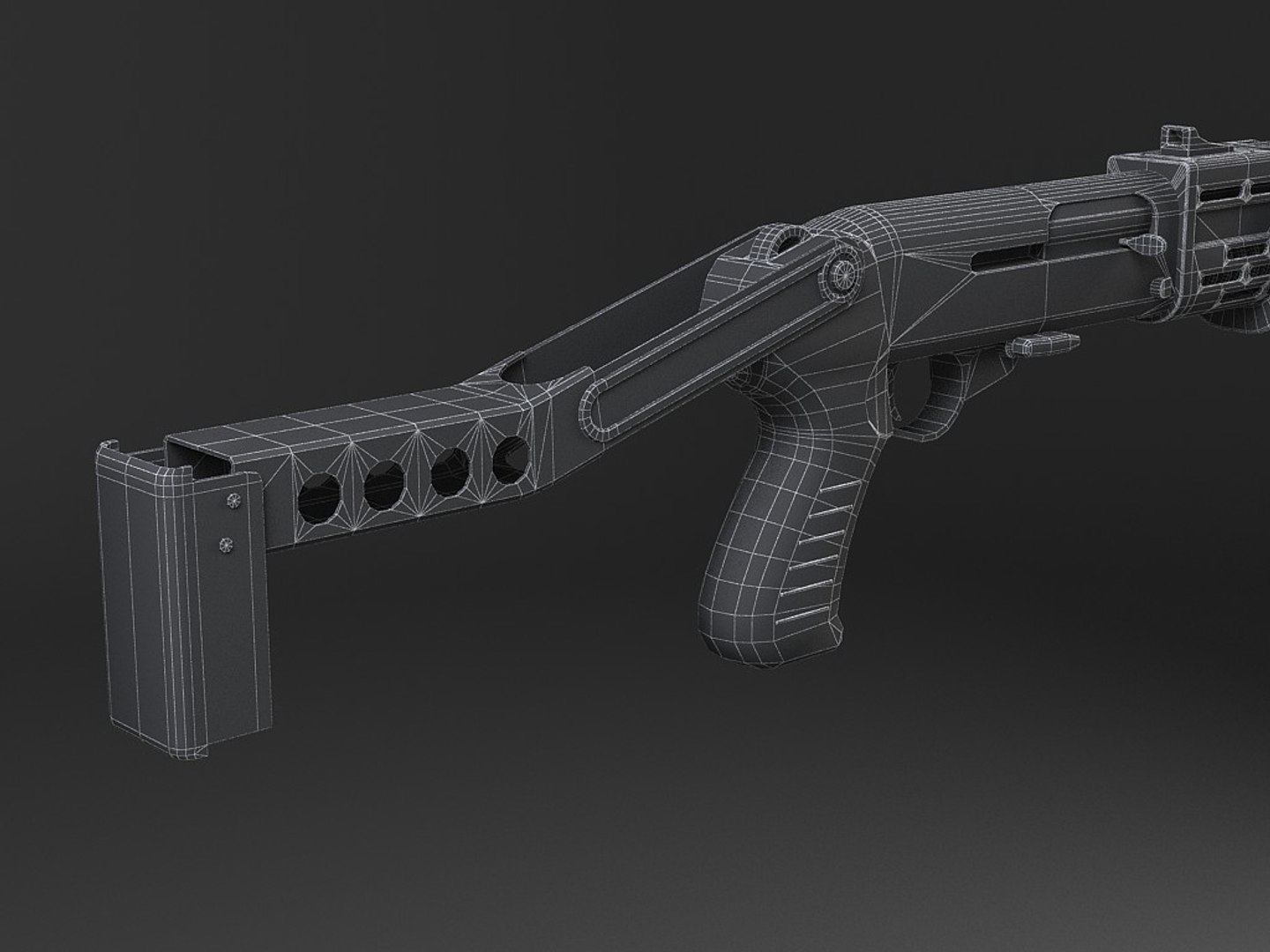 12 gun spas-12 3d model