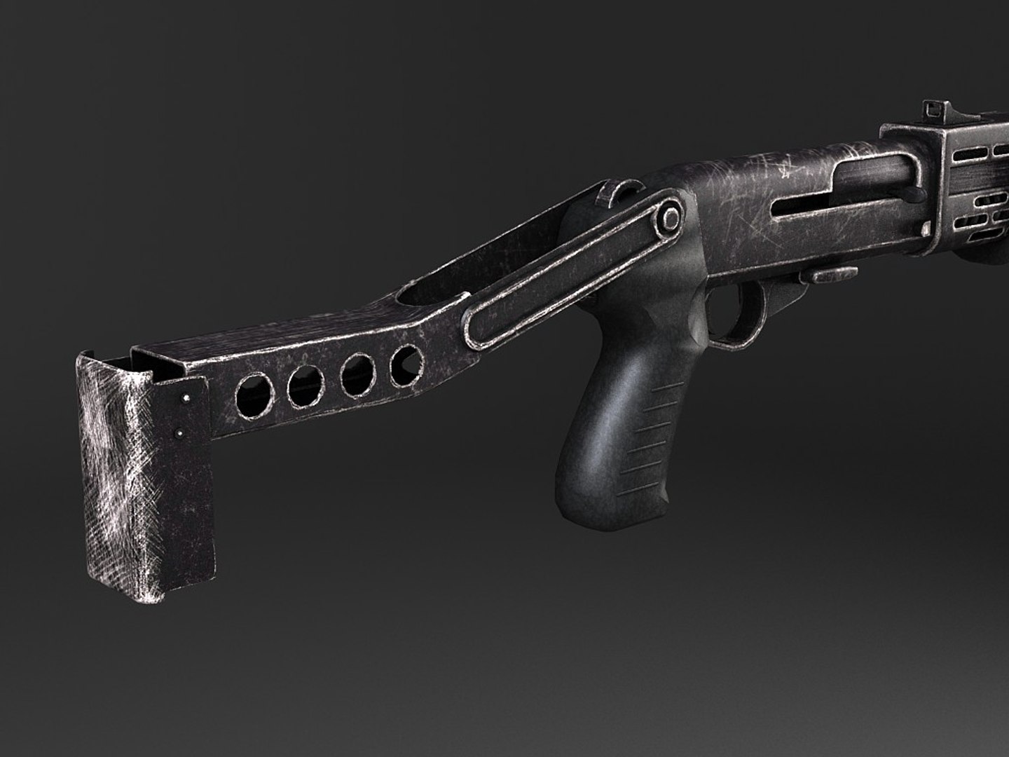12 gun spas-12 3d model