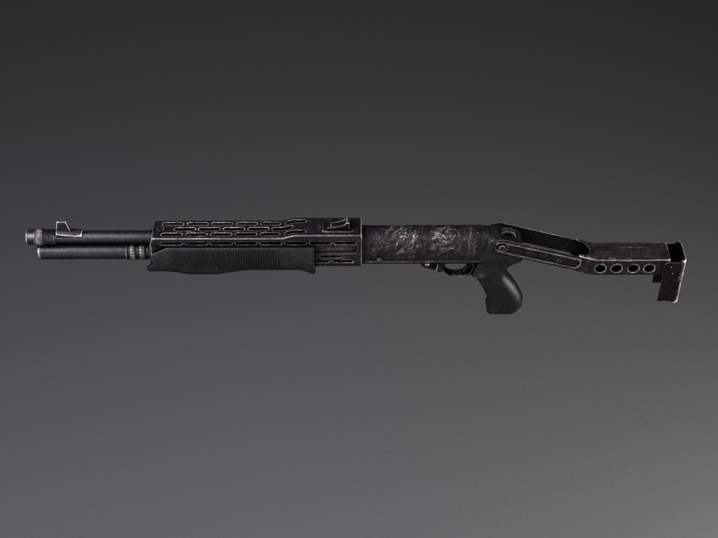 12 gun spas-12 3d model