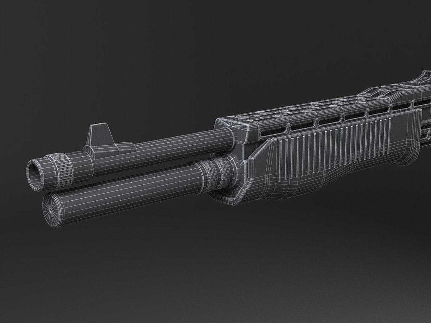 12 gun spas-12 3d model