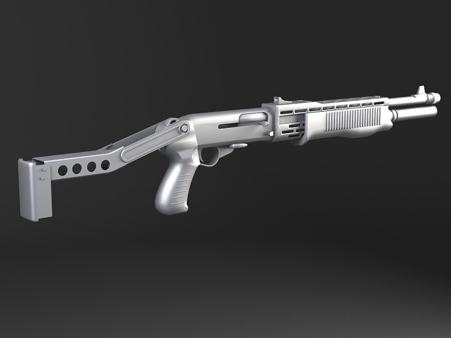 12 gun spas-12 3d model