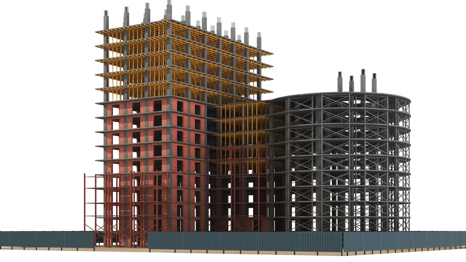 Detailed Construction Site 3D Model - TurboSquid 2251126