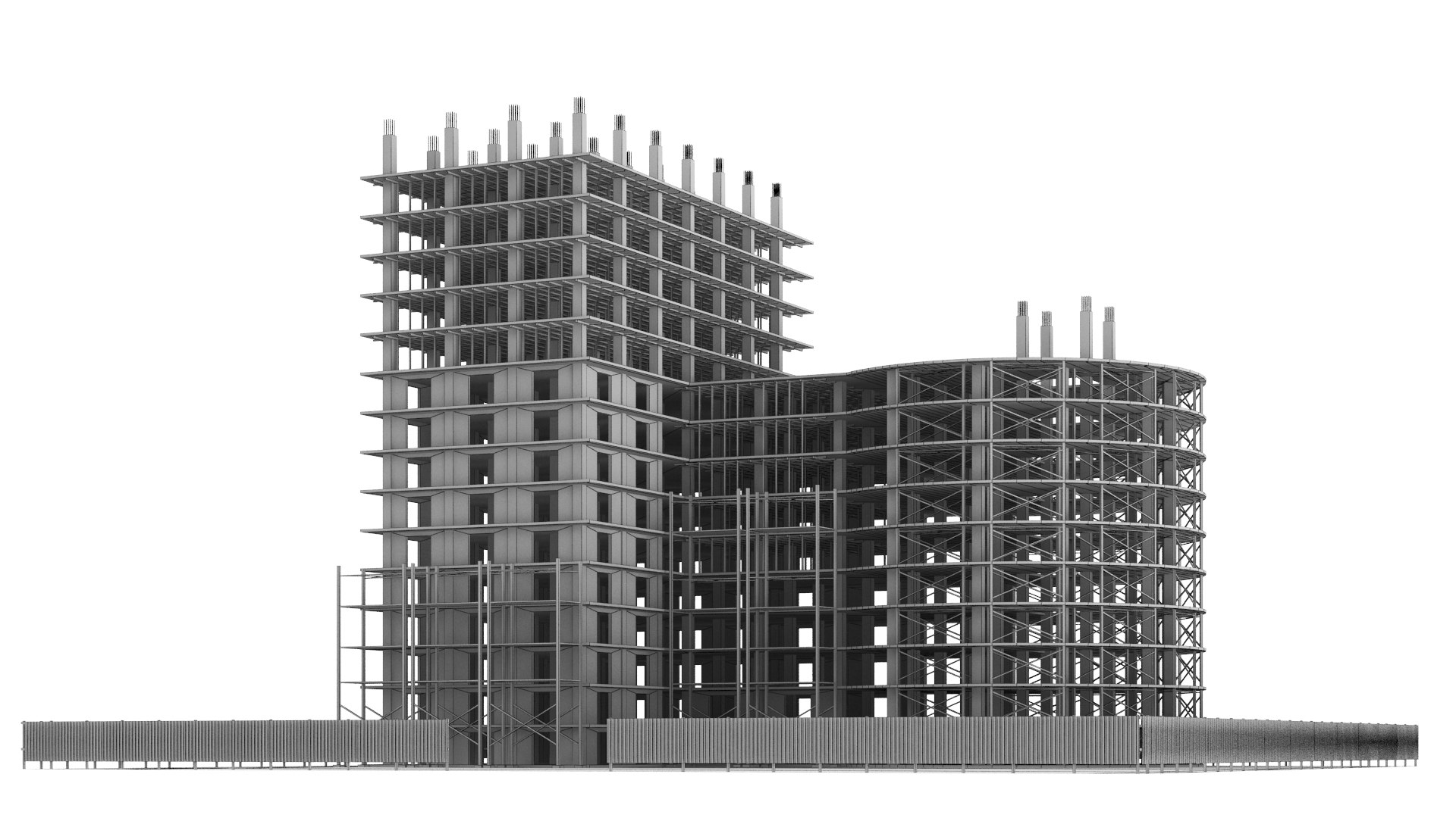 Detailed Construction Site 3D Model - TurboSquid 2251126