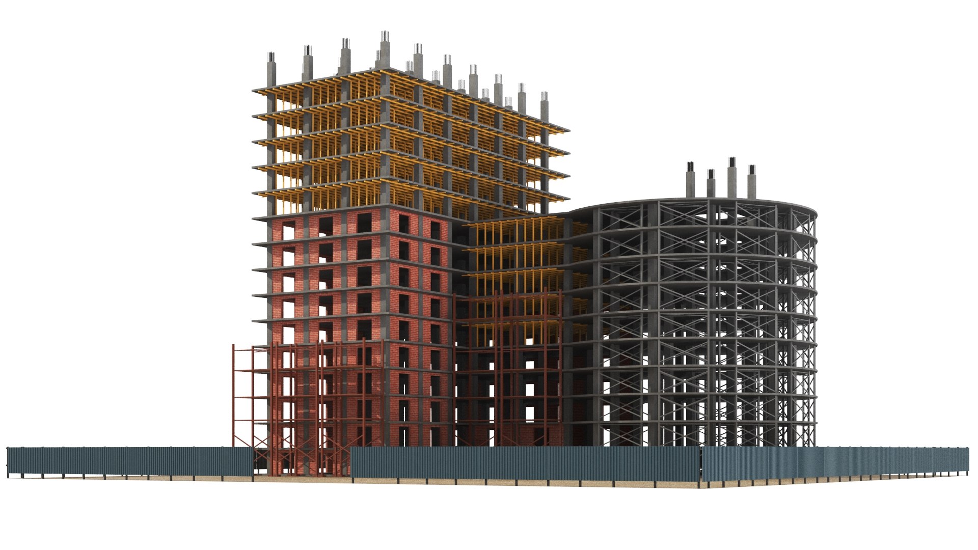 Detailed Construction Site 3D Model - TurboSquid 2251126