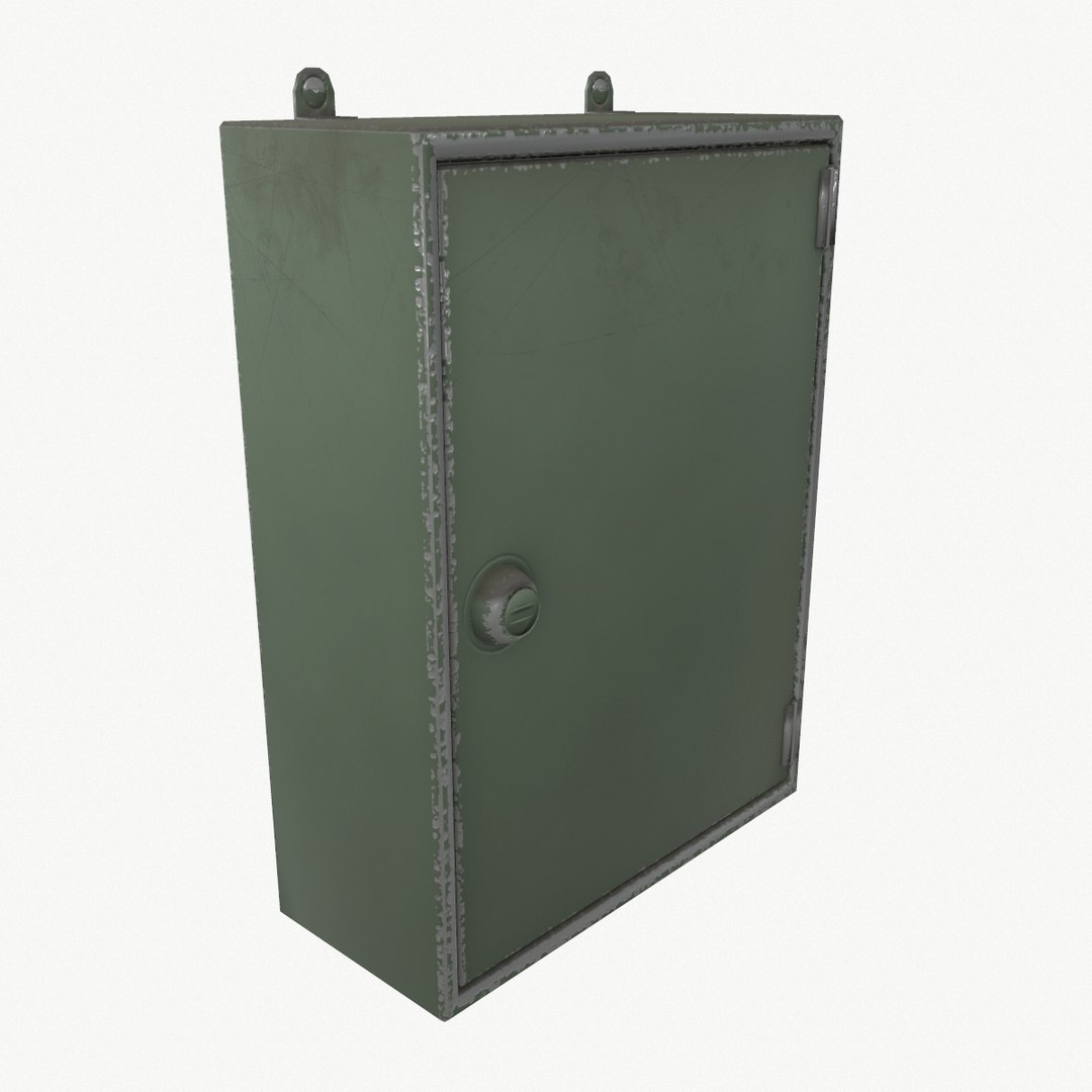 3D Cabinet Locker Old Rusty Model - TurboSquid 1359511