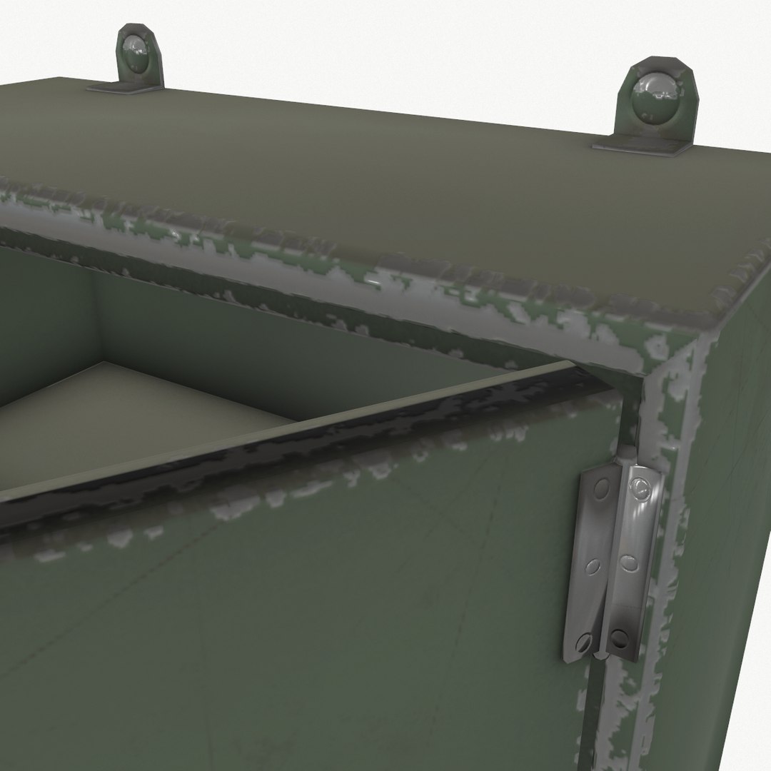 3D Cabinet Locker Old Rusty Model - TurboSquid 1359511