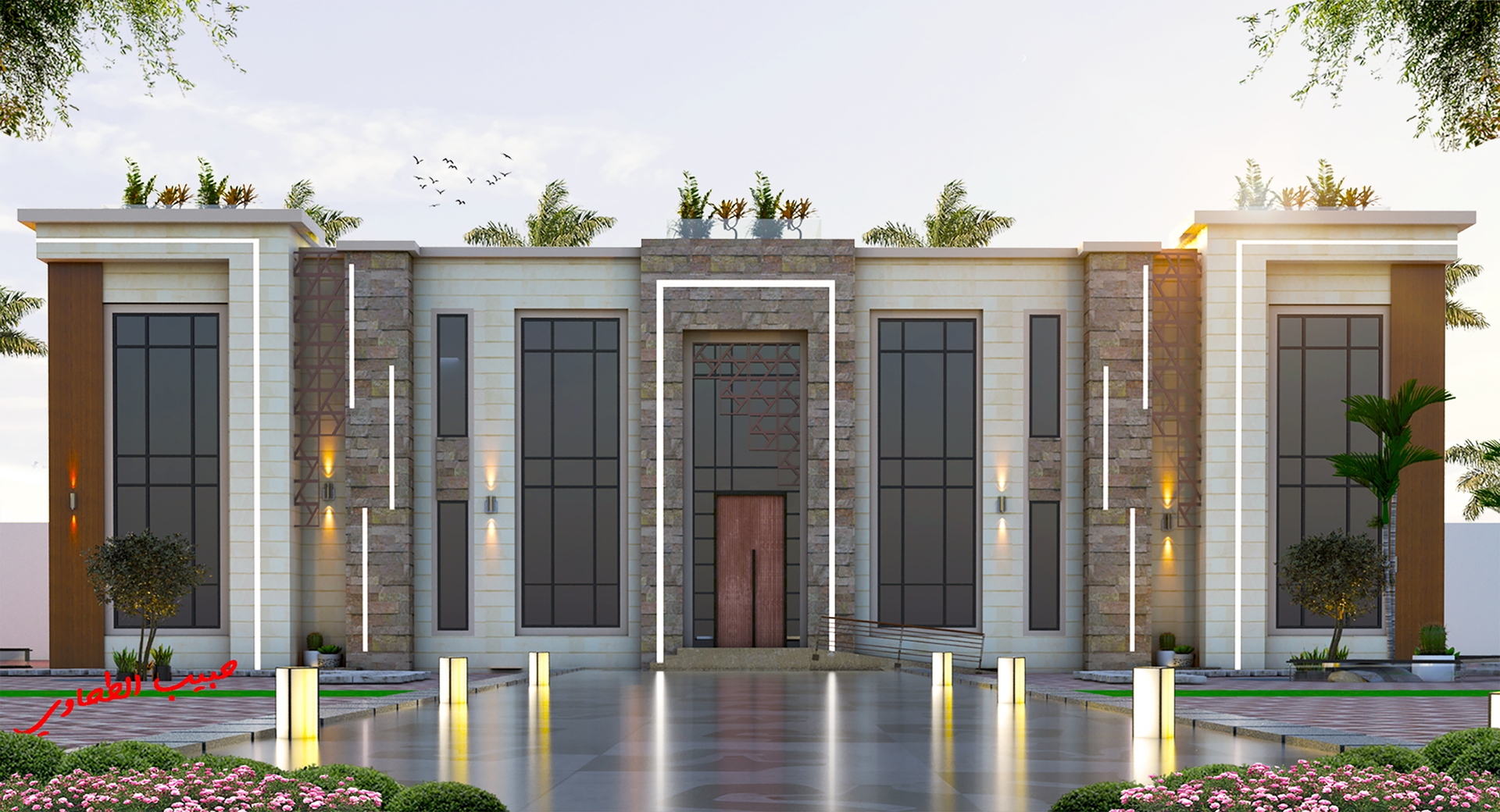 3D villa modern design model - TurboSquid 1770989