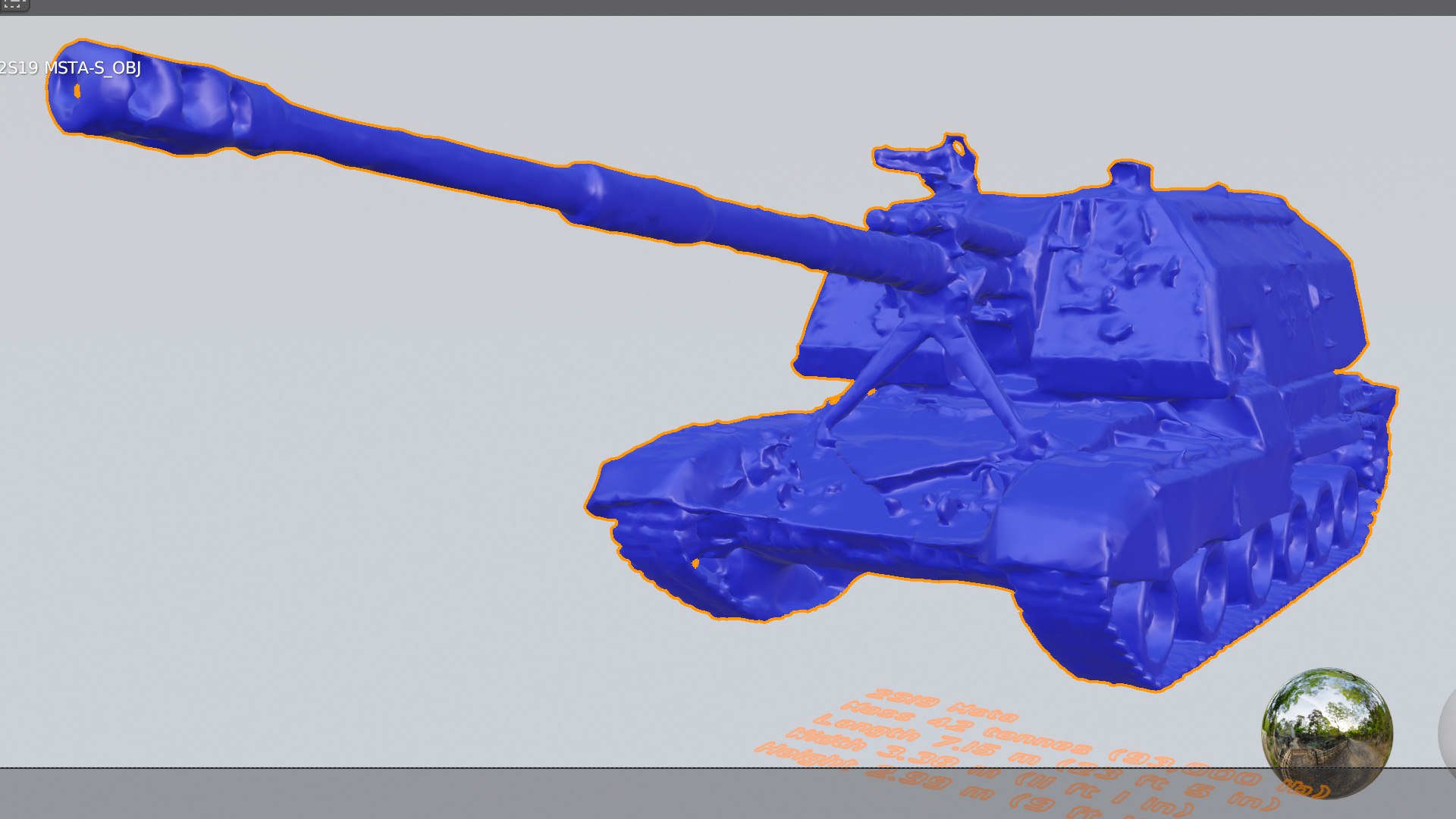 3D Russian 2S19 Msta 152 Mm Self-propelled Howitzer Destroyed By ...