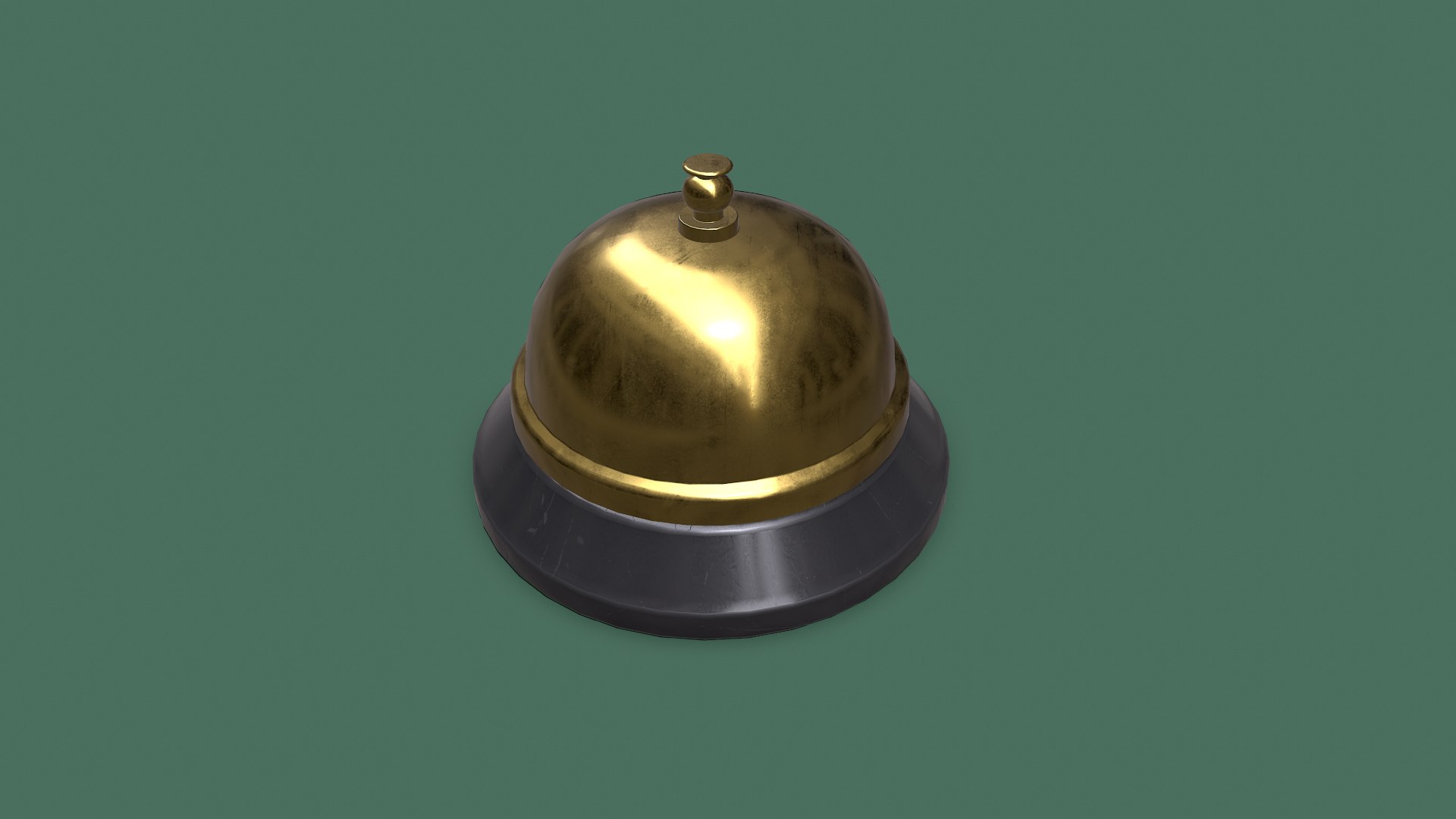 3D Service Bell Low-poly PBR Model - TurboSquid 2119519
