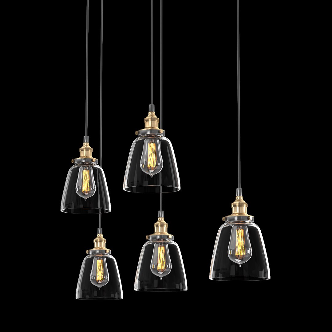 Cloche Rectangular Pendant 3D - TurboSquid 1408374