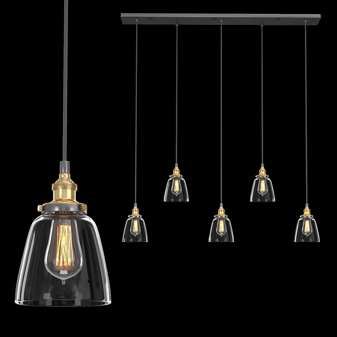 Cloche Rectangular Pendant 3D - TurboSquid 1408374