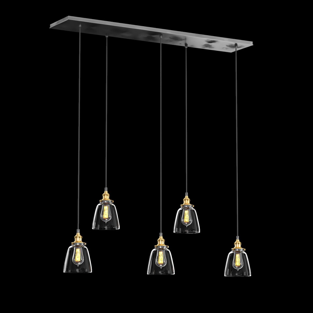Cloche Rectangular Pendant 3D - TurboSquid 1408374