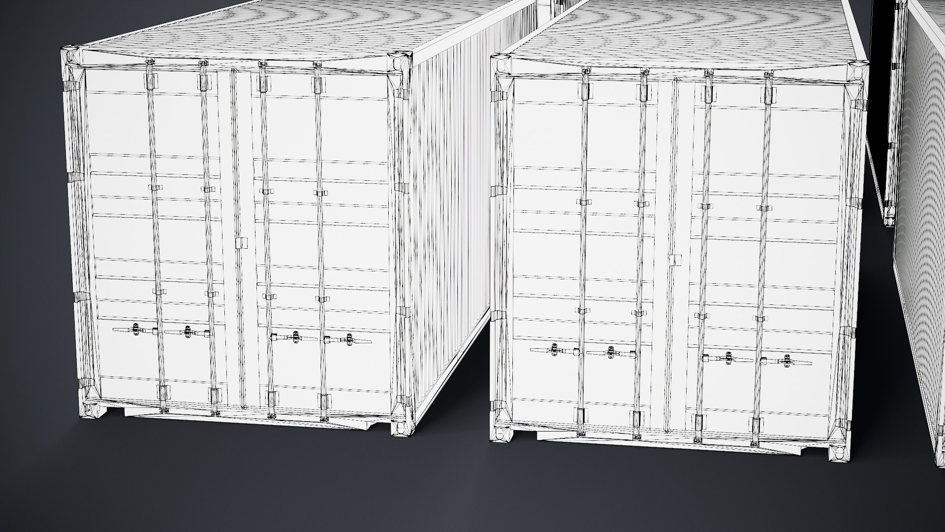 20ft Cargo Container Pack With Interior Realtime 3D - TurboSquid 2258859