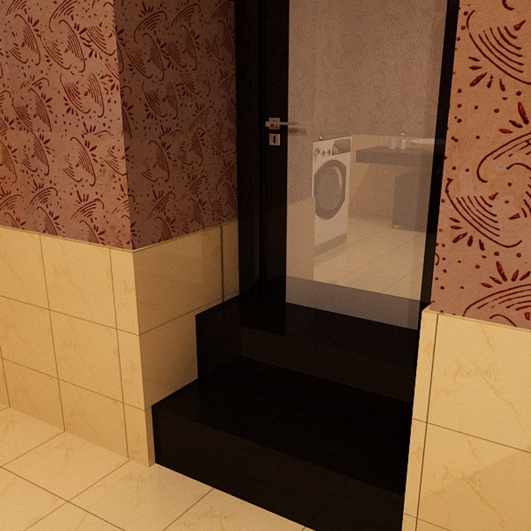 3d bathroom bath model