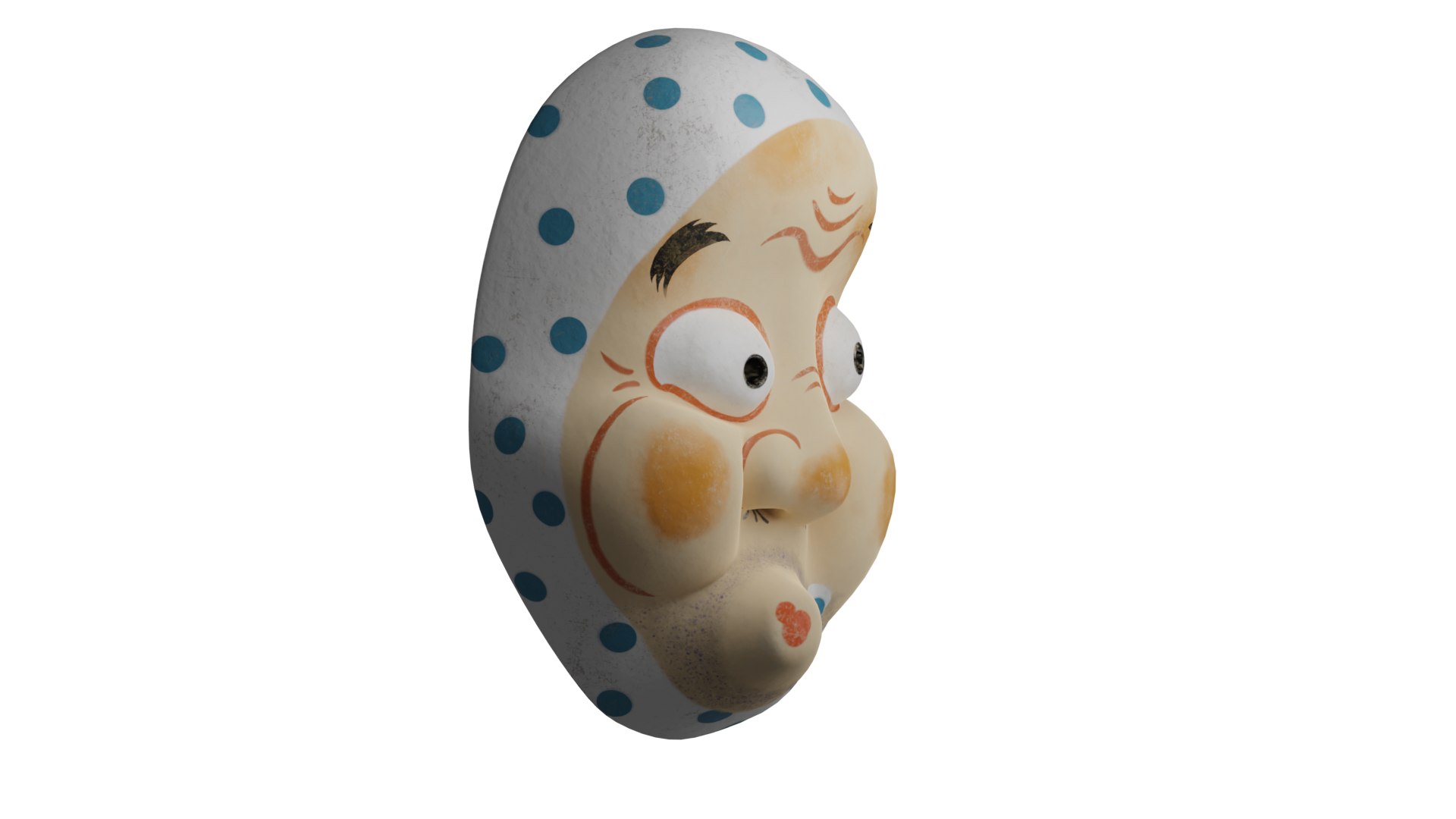 Hyottoko Mask 3D - TurboSquid 2105433