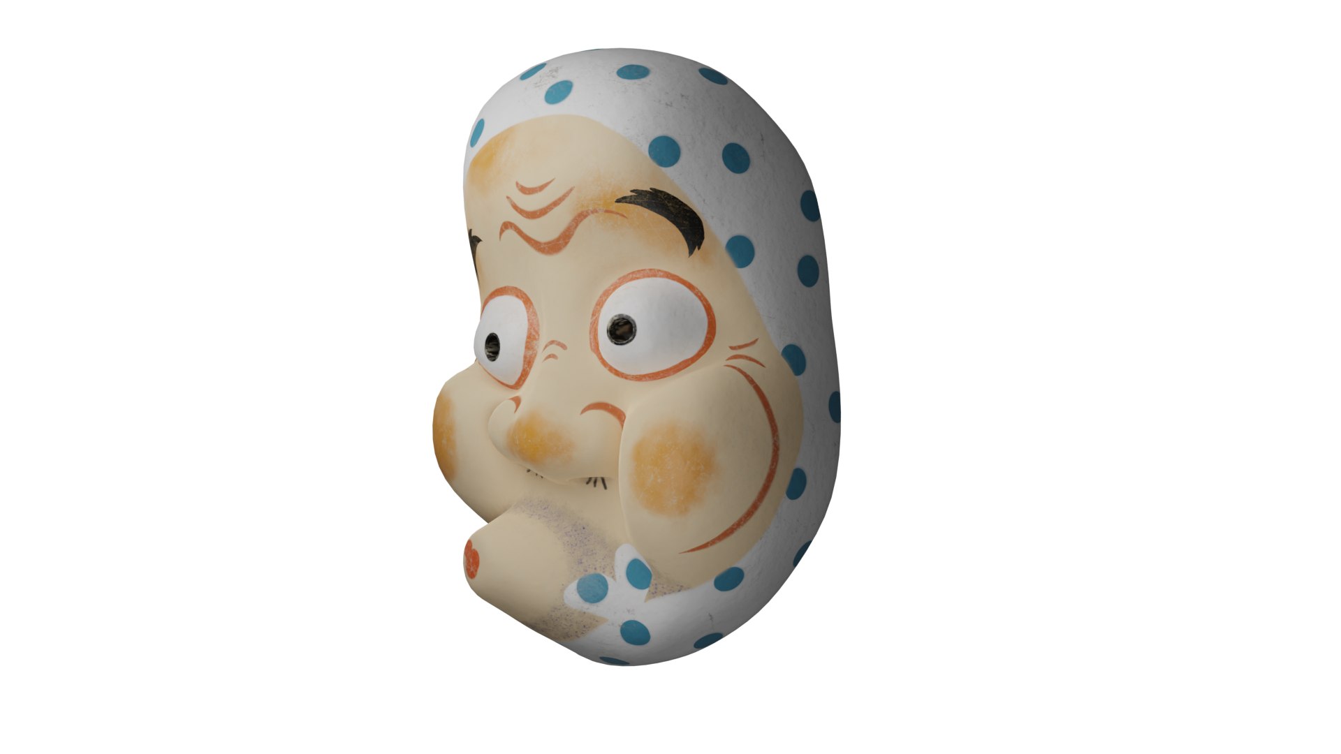 Hyottoko Mask 3D - TurboSquid 2105433
