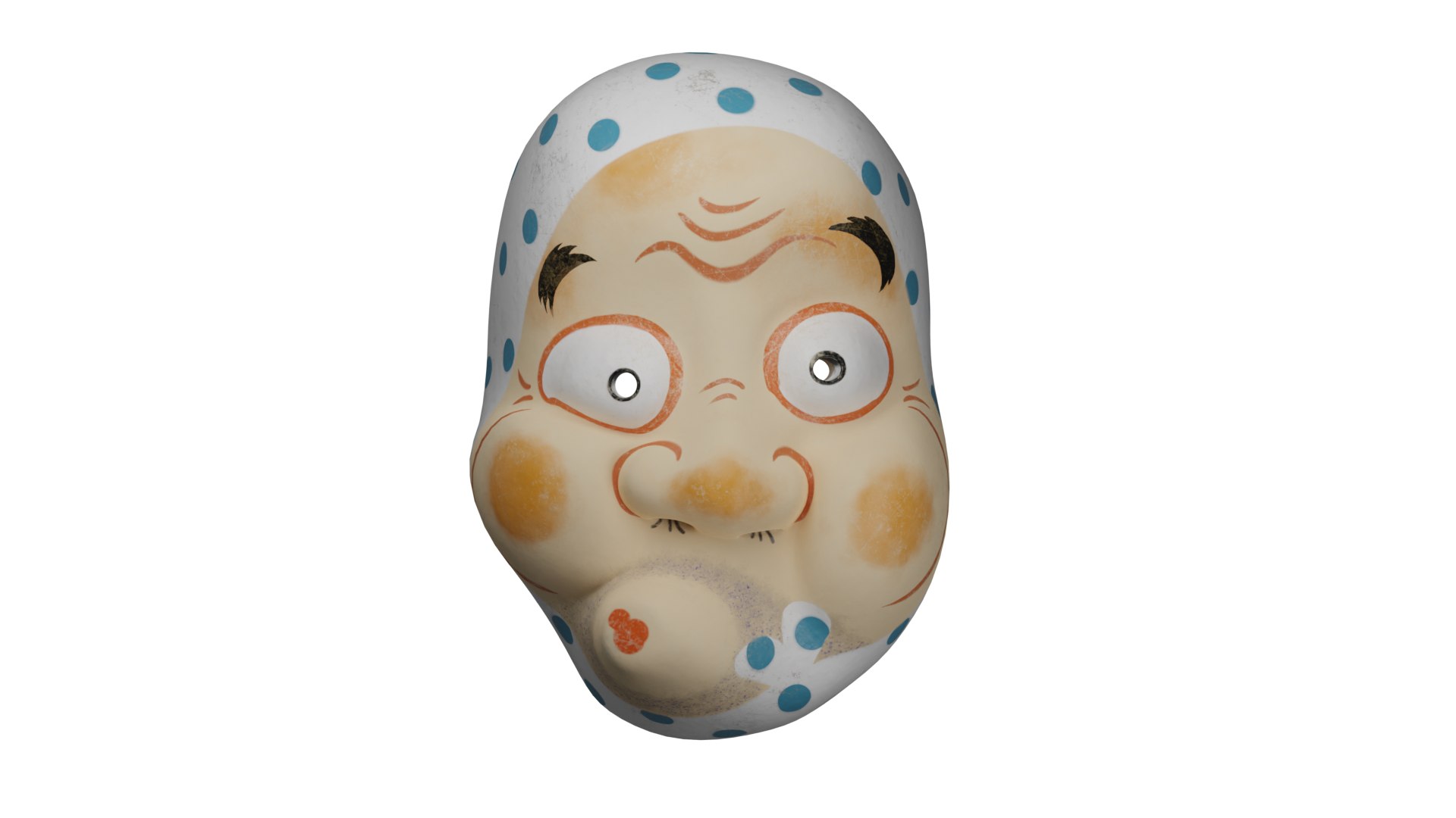 Hyottoko Mask 3D - TurboSquid 2105433