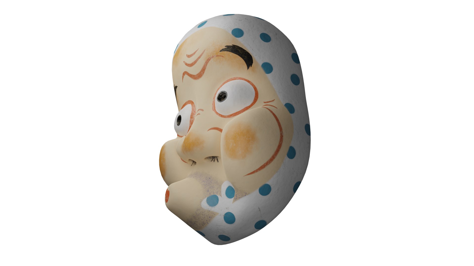 Hyottoko Mask 3D - TurboSquid 2105433