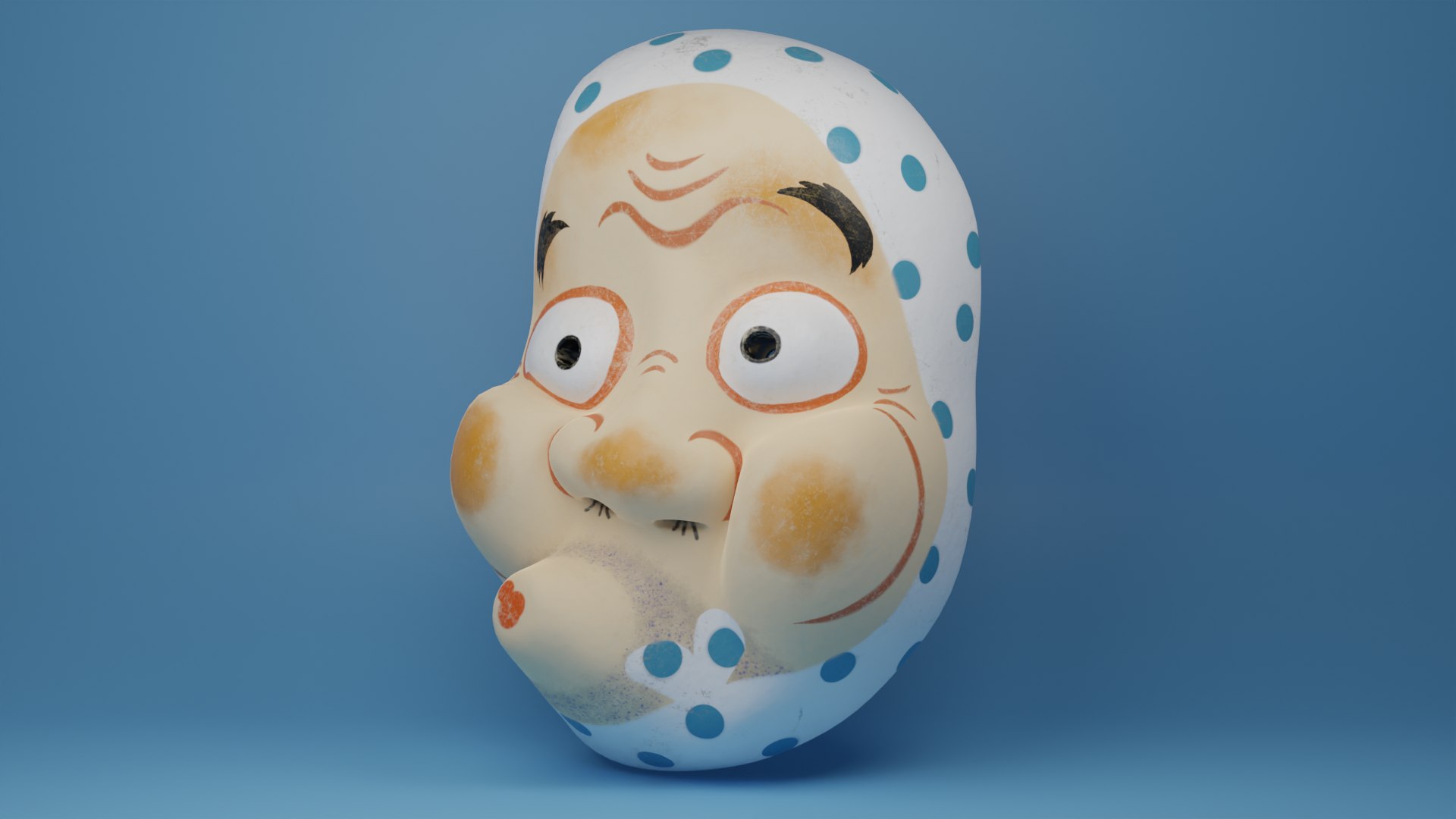 Hyottoko Mask 3D - TurboSquid 2105433