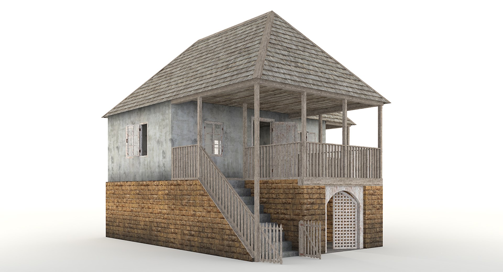 House Old 3D Model - TurboSquid 1372796