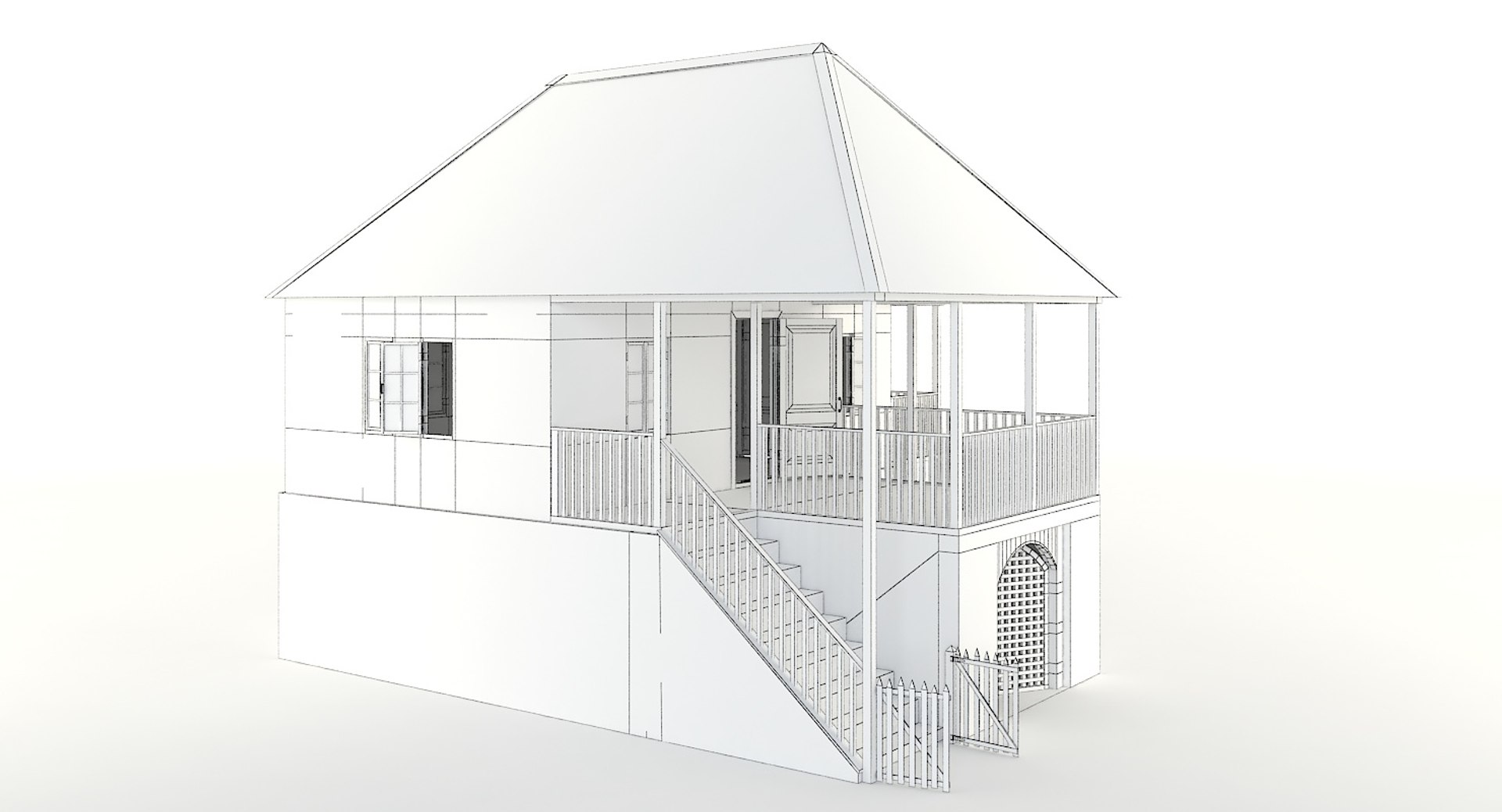 House Old 3D Model - TurboSquid 1372796