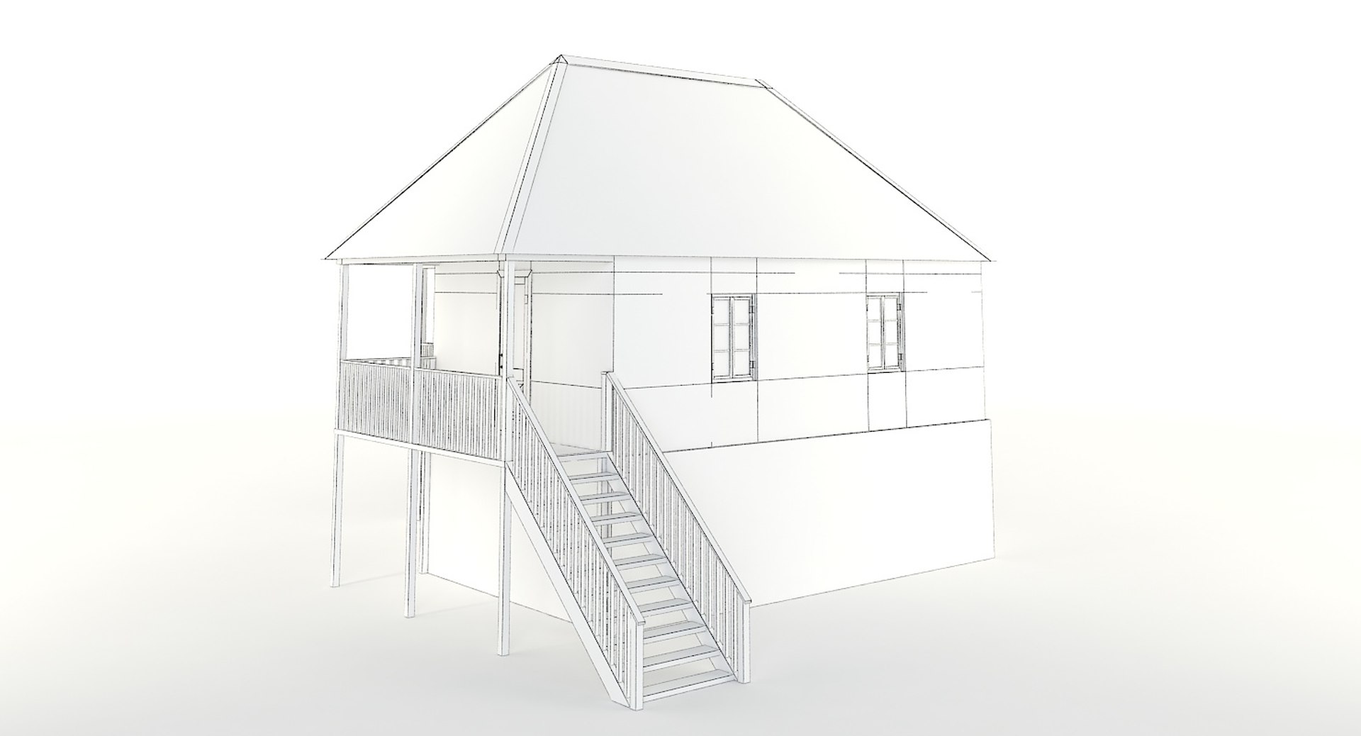 House Old 3D Model - TurboSquid 1372796