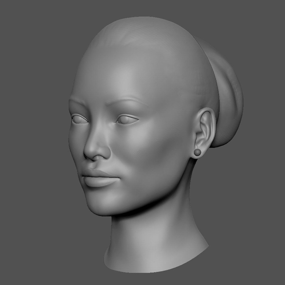 Base Mesh Asian Female Obj